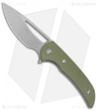 Ferrum Forge Knife Works Mini Archbishop - Liner Lock Knife | Green G-10