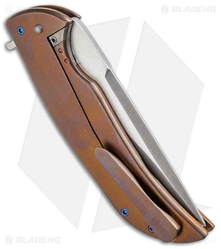 Ferrum Forge Custom NGFR Flipper Knife Contoured (4" Two-Tone) - Blade HQ