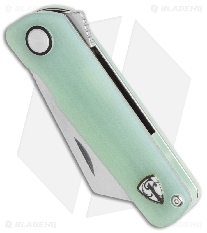 Finch Knife Co. Runtly Liner Lock Knife Ghost Natural G-10 - Blade HQ