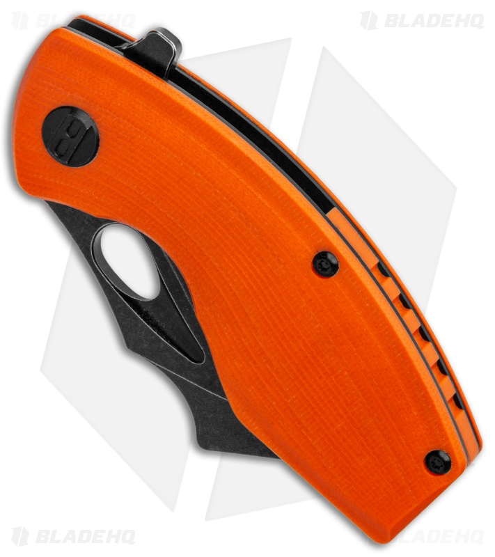 Bestech Knives Lizard Flipper Knife Orange G-10 (2.6" Black Stonewash ...