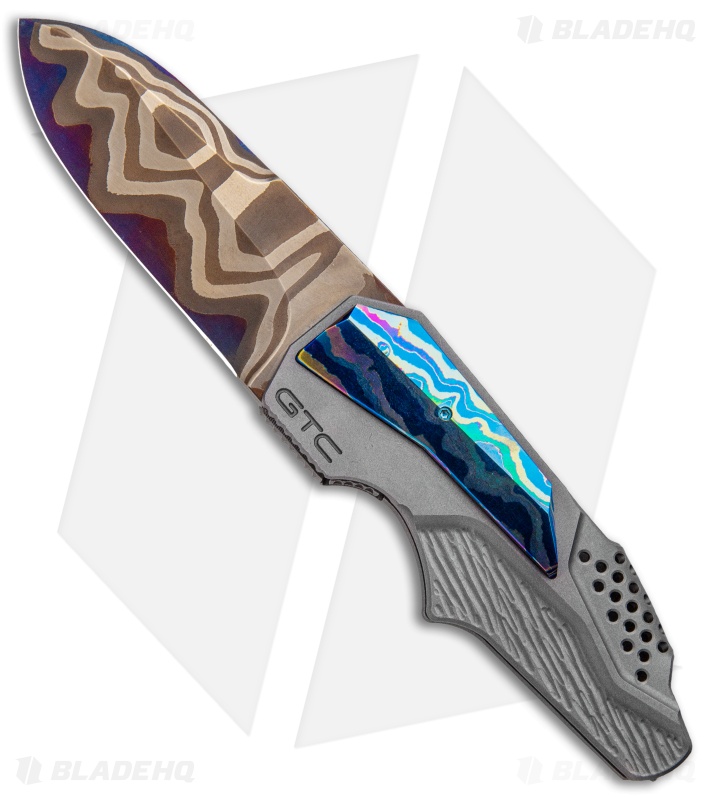GTC Knives Custom Commando 3.0 Integral Frame Lock Knife (3.1" San Mai ...