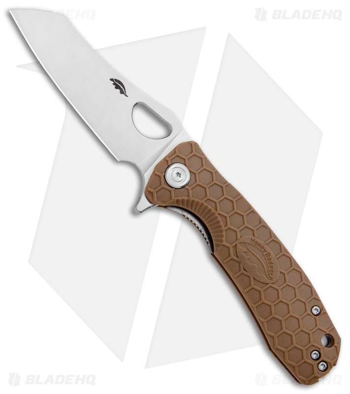 Honey Badger - Medium Flipper Knife | Tan FRN | Blade HQ