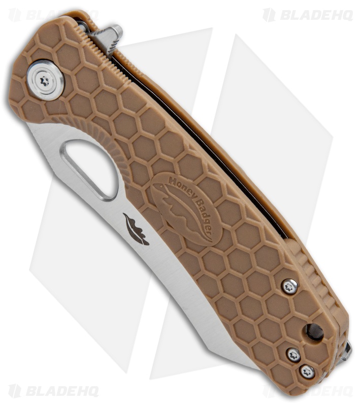 Honey Badger - Medium Flipper Knife | Tan FRN | Blade HQ