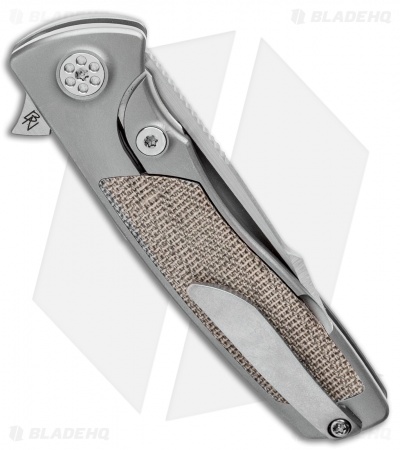 Sharp By Design Micro Evo Typhoon Tanto Knife Ti/Green Micarta (3 ...