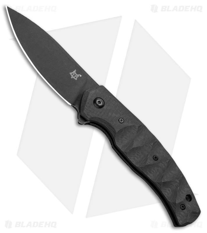 Fox Knives Anso Ziggy Liner Lock Knife Carbon Fiber (3.125" Black ...