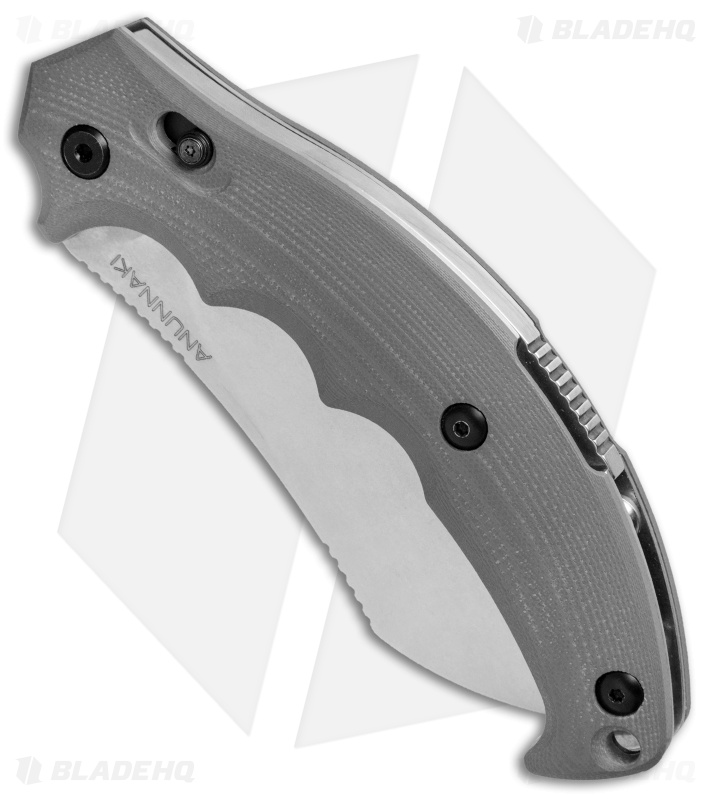 Fox Knives Anunnaki Folder Lockback Knife Gray G-10 (4.5" Black) FX ...