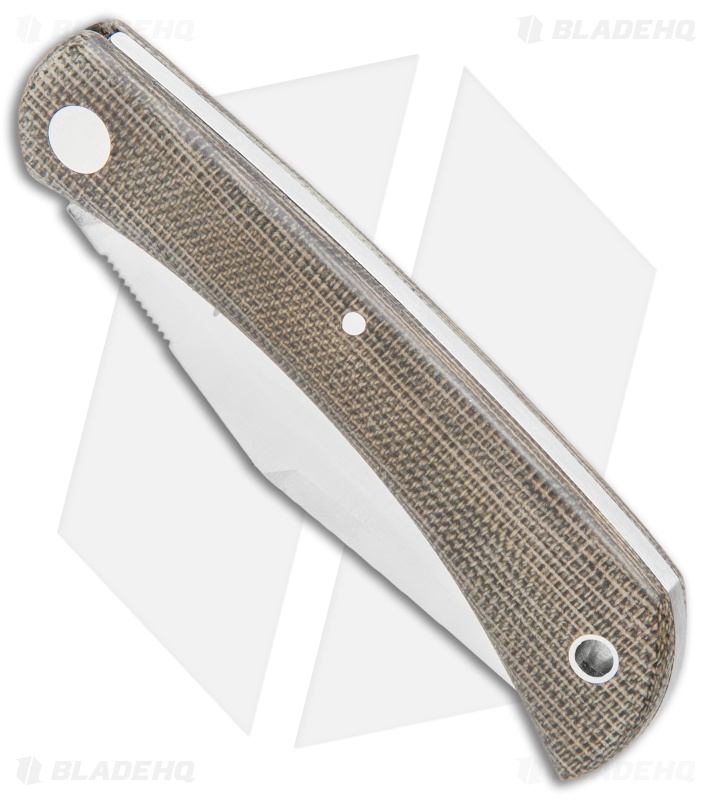 Fox Knives Libar Slip Joint Knife Green Micarta (2.75" Satin) - Blade HQ