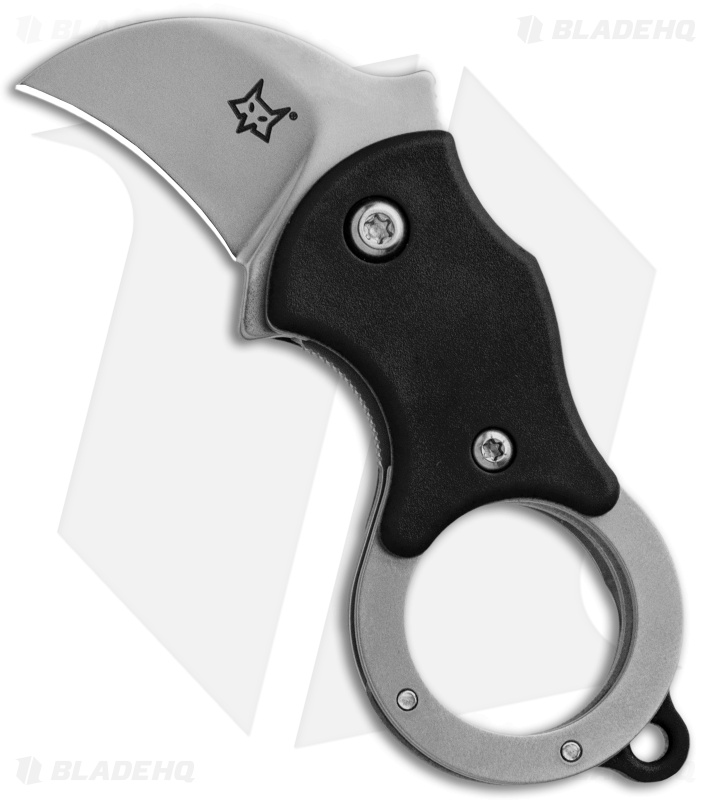 Fox Knives Mini-KA | Linerlock Karambit Knife | Black Handle