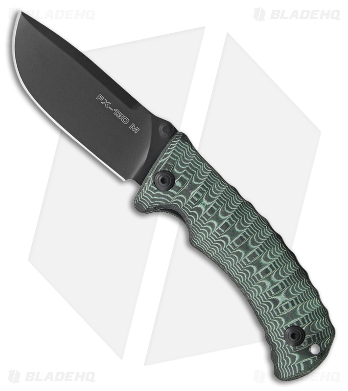 Fox Knives Pro-Hunter Folder Liner Lock Knife Green/Black Micarta (3.75 ...