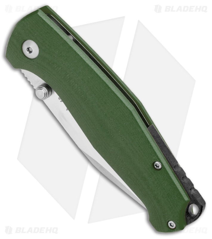 Fox Knives TUR | Manual LL Folding Knife | OD Green G-10 | Blade HQ