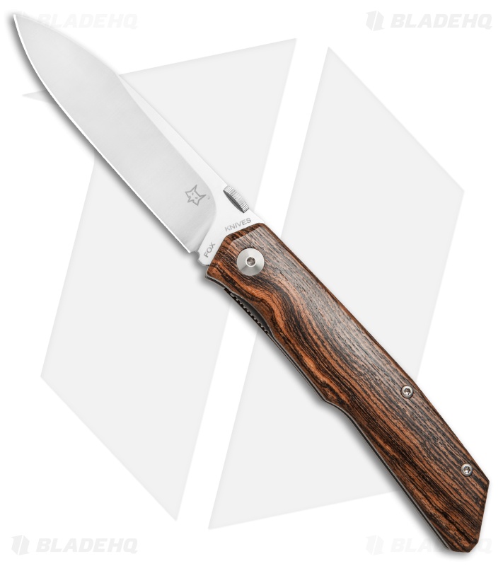 Fox Knives Terzuola Folder Knife Bocote Wood (3.25" Satin) FX-525B ...