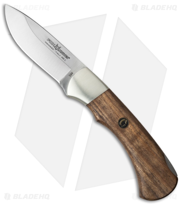 Fox Knives 594 Silver Collection Lockback Knife Palissander Wood (3 ...