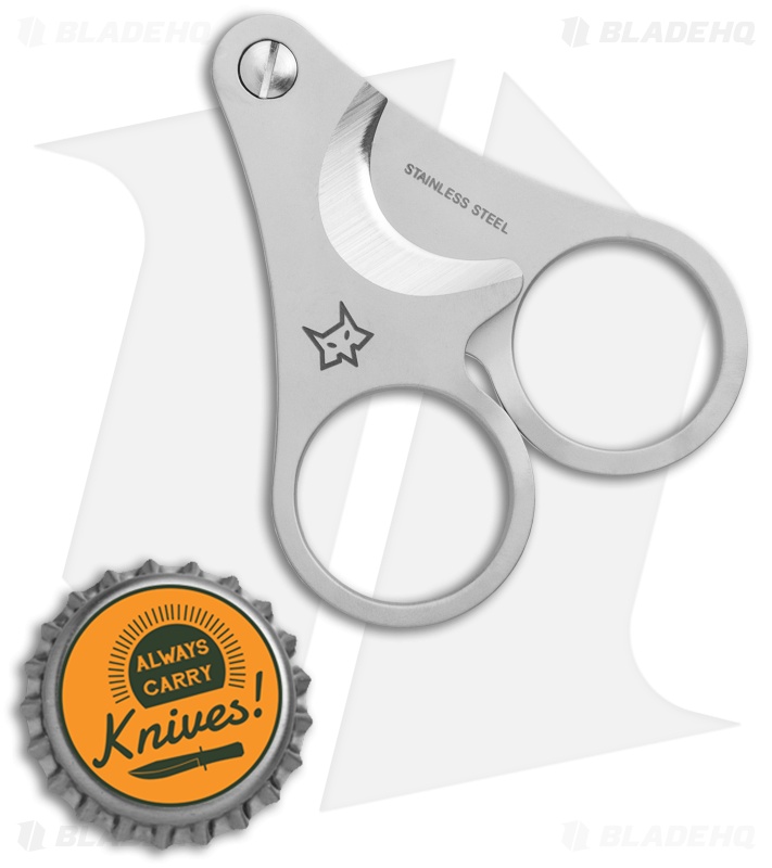 Fox Knives Due Cigni Cigar Cutter Stainless Steel (2.25" Bead Blast ...