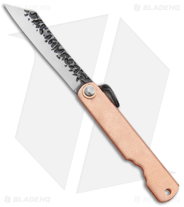 Higonokami Mini Irogane Folding Knife Copper (1.6" Black) - Blade HQ