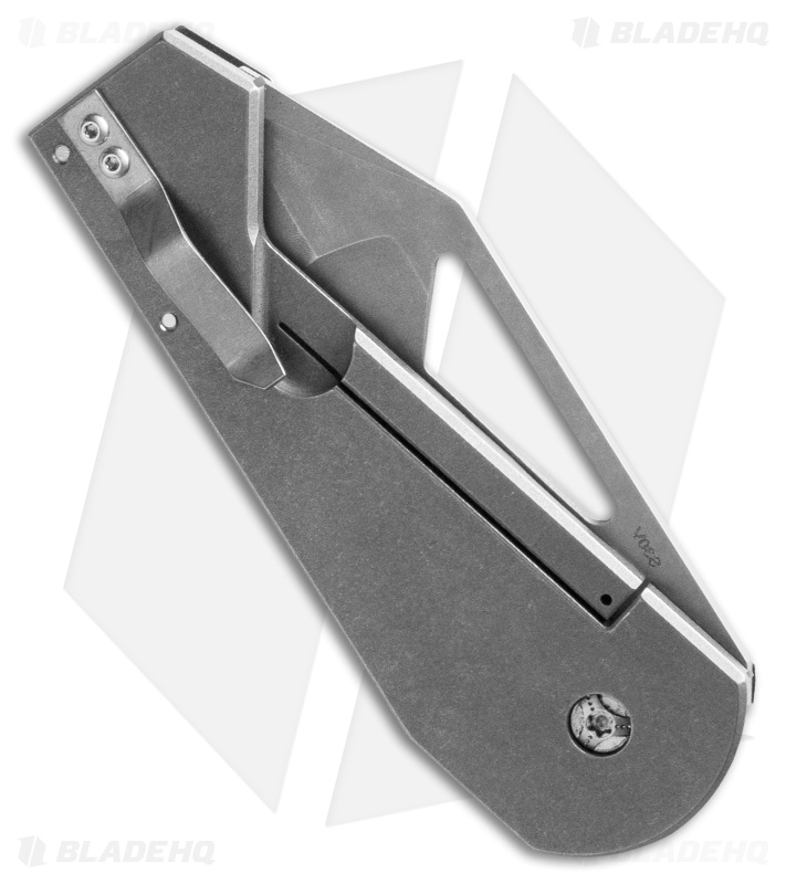 Gale Force Customs Hawkeye Mid-Tech Frame Lock Knife (3.25" Stonewash ...