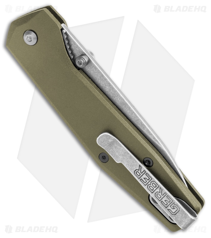 Gerber Fuse Liner Lock Knife Sage Green GFN - Blade HQ