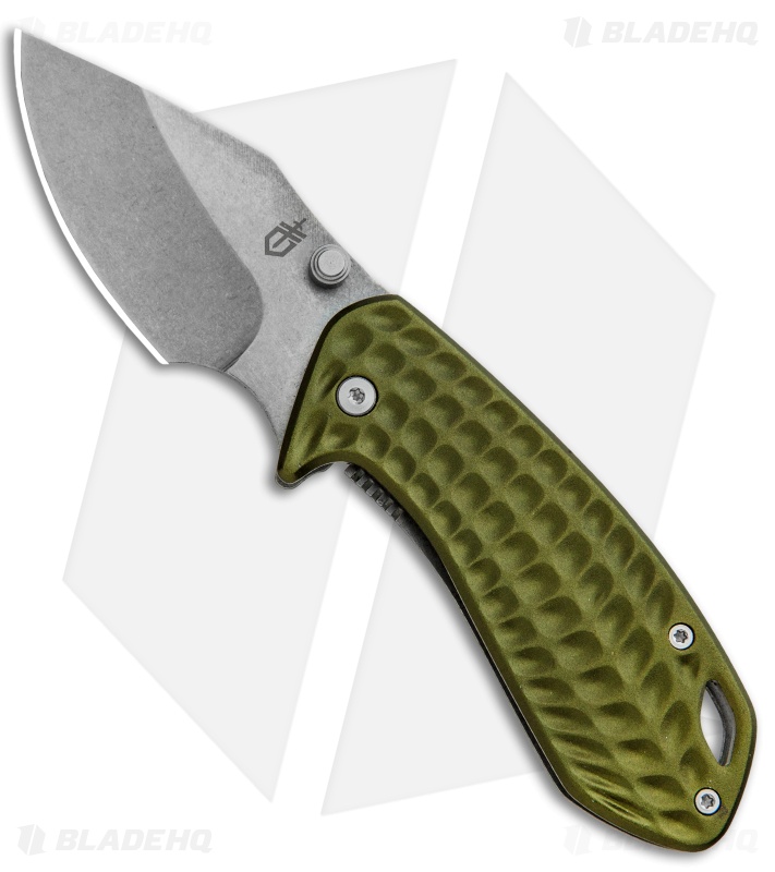 Gerber Kettlebell | Frame Lock Knife | Sage Green Aluminum