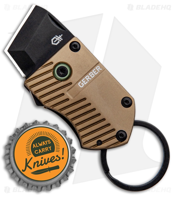 Gerber Key Note - Compact Key Chain Knife | Tan | Blade HQ