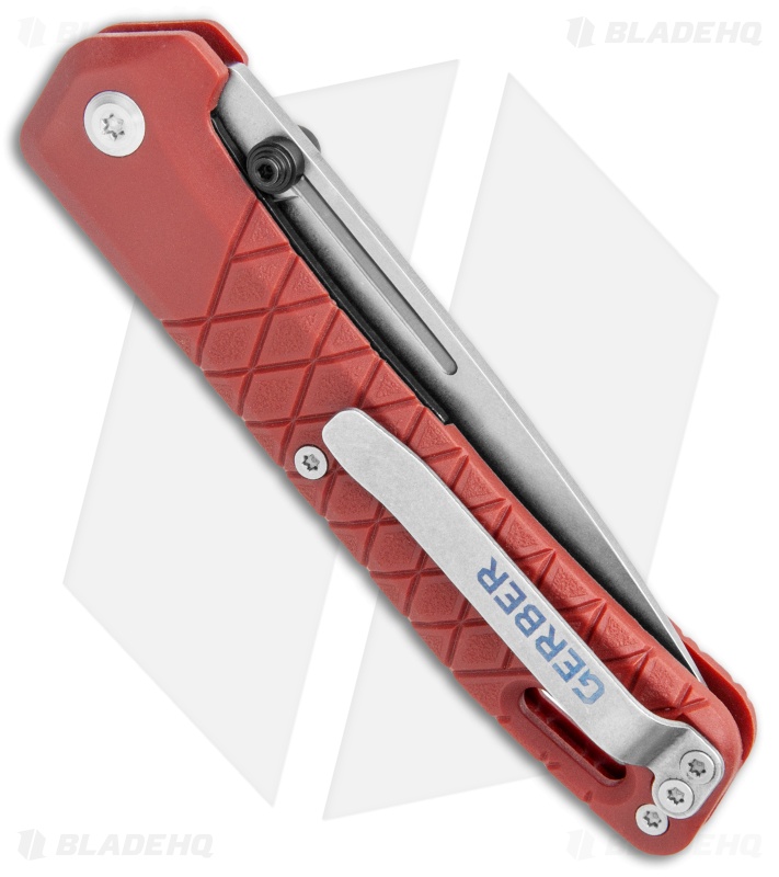 Gerber Zilch Liner Lock Knife Drab Red SW - Blade HQ