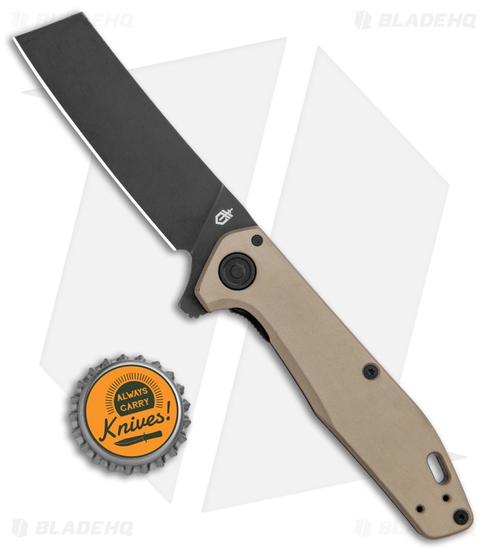 Gerber Fastball Liner Lock Knife | Black Cleaver | Coyote - Blade HQ
