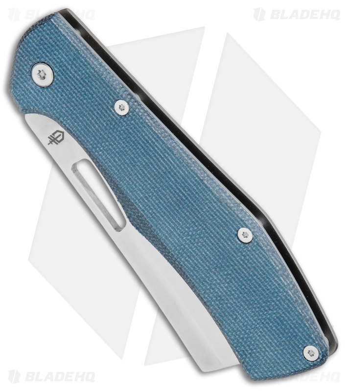 Gerber FlatIron Cleaver Frame Lock Knife Blue Micarta (3.5" Satin) 30 ...