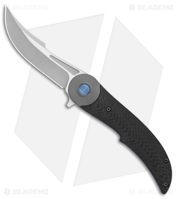 HEAdesigns Equilibrium V2 | Liner Lock Flipper Knife | CF/Gray Ti