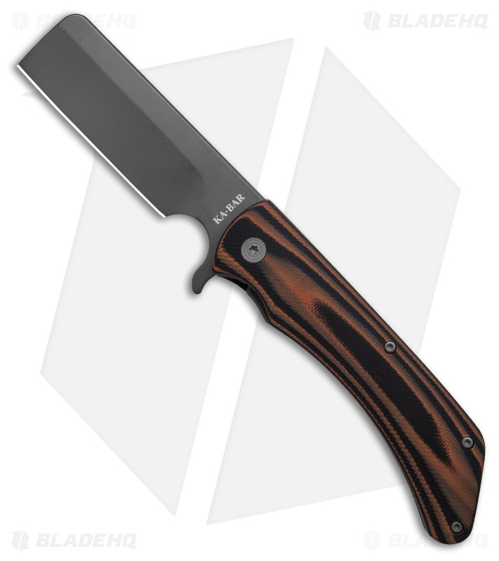 Ka-Bar Mark 98 Cleaver Knife Black/Brown G-10 - Blade HQ