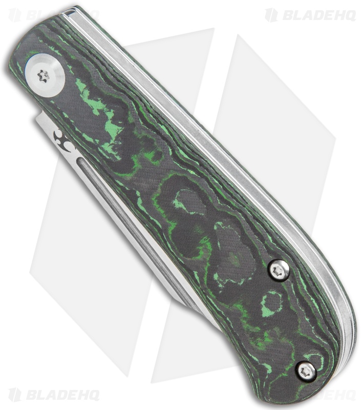 Kansept Knives Bevy - Slip Joint Knife | Green Carbon Fiber | Blade HQ