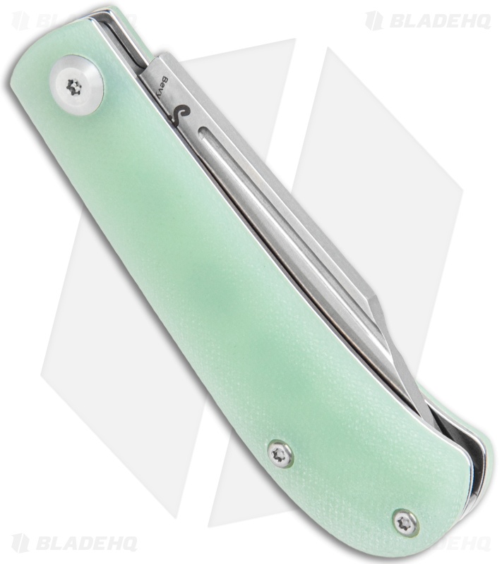 Kansept Knives Bevy - Slip Joint Knife | Natural Jade G-10 | Blade HQ