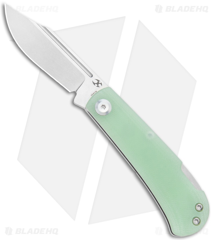 Kansept Knives Wedge - Lockback Knife | Natural Jade G-10 | Blade HQ