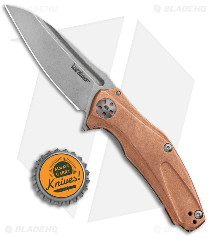 Kershaw Mini Natrix Sub-Frame Lock Knife Copper (2.75" Stonewash ...