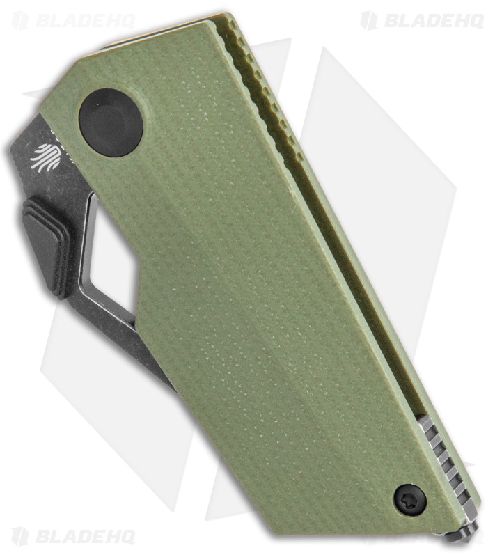 Kizer Cyber Blade | Frame Lock Knife | Green G-10 - Blade HQ