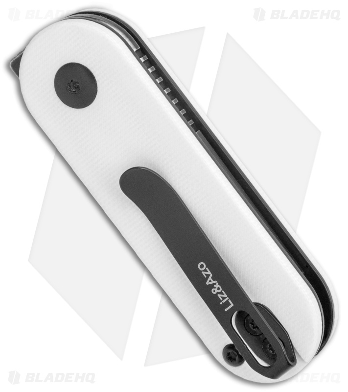 Kizer Azo/Liz Mini Bay Detent Knife White/Black G10 - BHQ