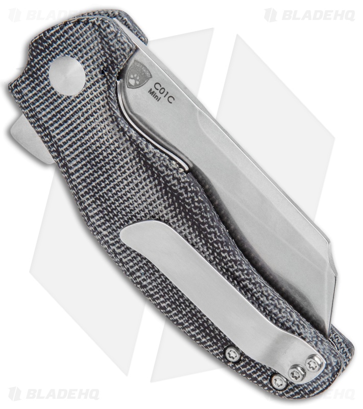 Kizer Mini Sheepdog - Folding Cleaver Knife | Black Micarta/SW | Blade HQ