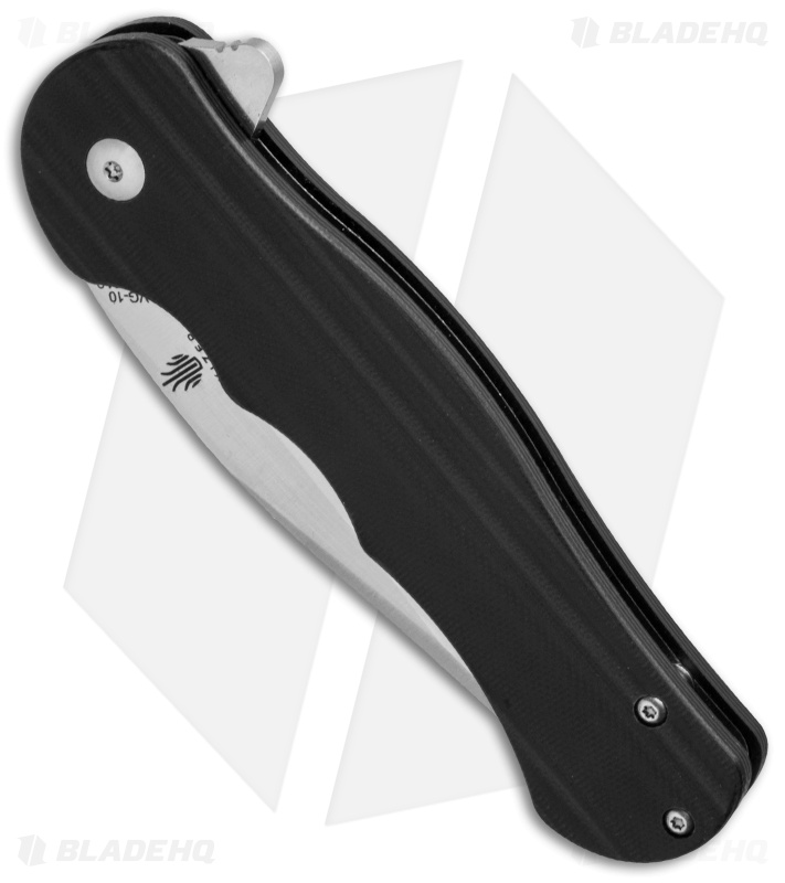 Kizer Vanguard Series Dorado Flipper Knife Black G-10 (3.5" Satin ...