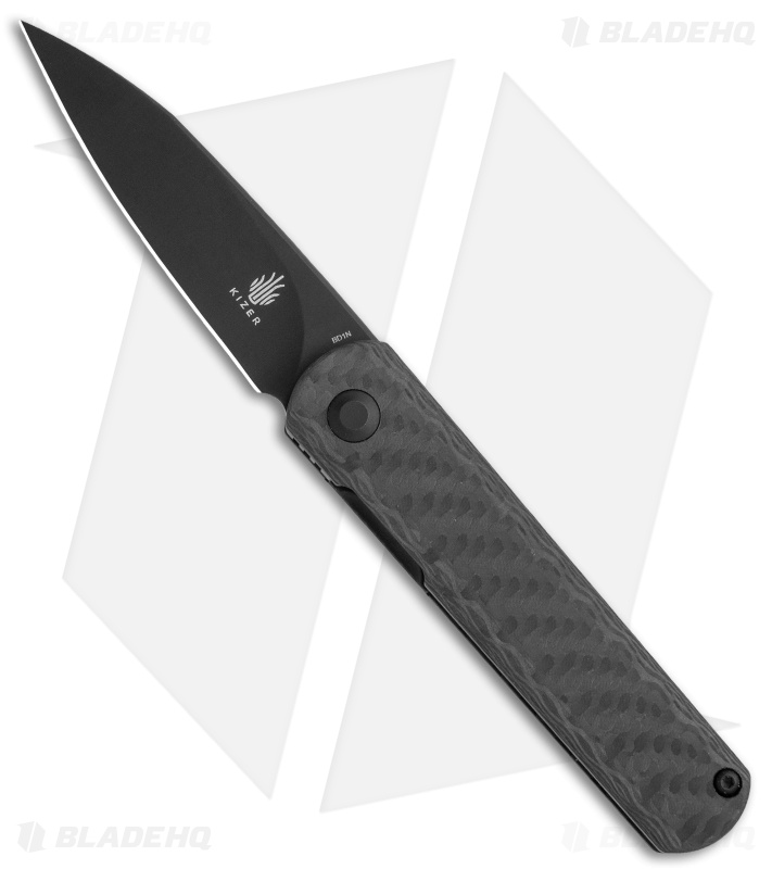 Kizer Vanguard Feist - Front Flipper Knife | CF/Black | Blade HQ