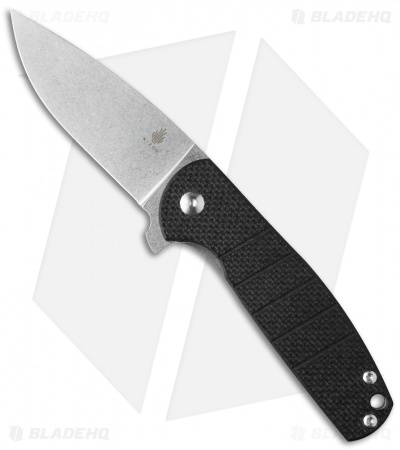 Kizer Vanguard Laconico Gemini Flipper Black G-10 (3.1" Stonewash ...