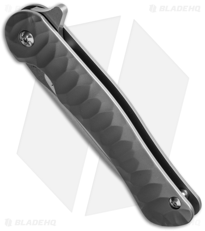 Kizer Cucchiara Dukes Flipper Knife Gray Titanium (3.625" Stonewash ...