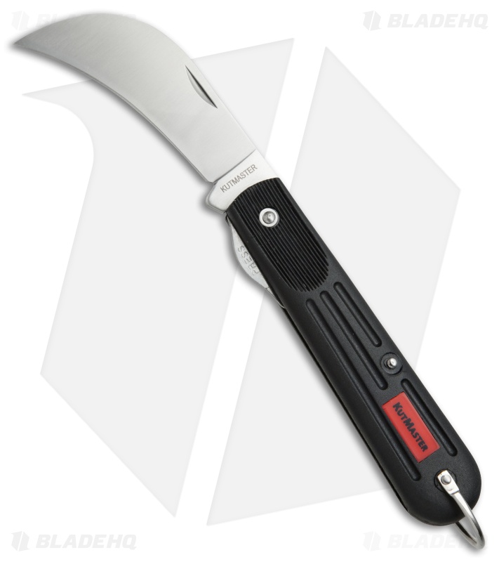 KutMaster Hawkbill Pruner Liner Lock Knife (2.7" Satin) - Blade HQ