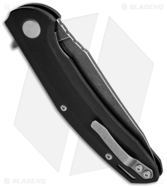 Maxace Wind Flipper Knife Black G-10 + Black SW - Blade HQ
