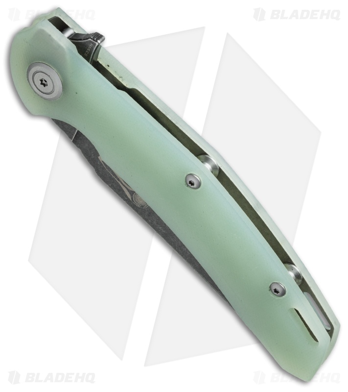 Maxace Wind Flipper Knife Jade G-10 + Black SW - Blade HQ