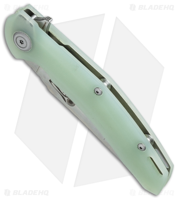 Maxace Wind Flipper Knife Jade G-10 + Stonewash - Blade HQ