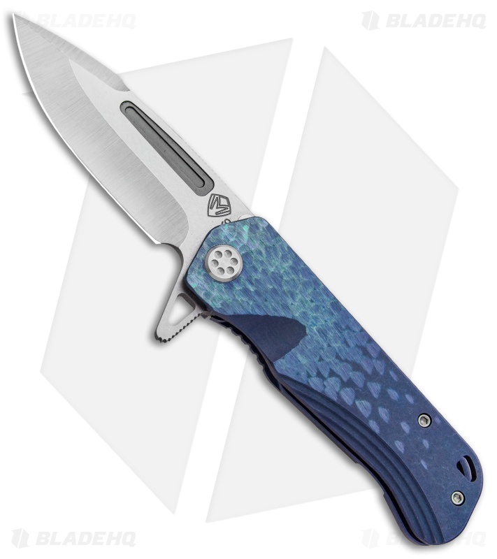 Medford Custom Proxima | Frame Lock Knife | Sculpted Light Blue Ti