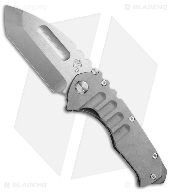 Medford Praetorian T Frame Lock Knife Tumbled Titanium (3.75" Stonewash ...