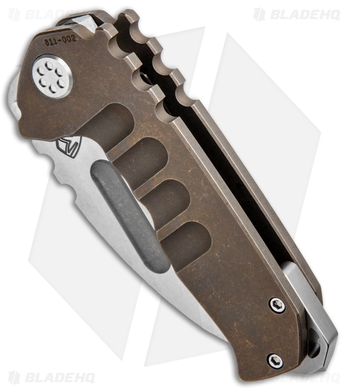 Medford Custom Praetorian Genesis Knife Bronzed Ti (3.3" Stonewash) MKT ...