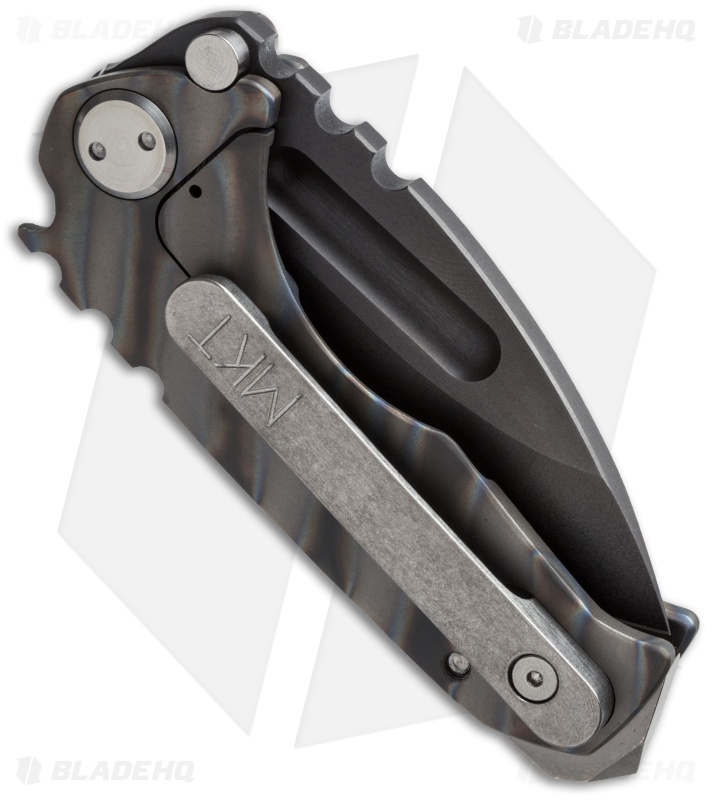 Medford Micro Praetorian T Knife Flamed Titanium (2.875" D2 Black) MKT ...