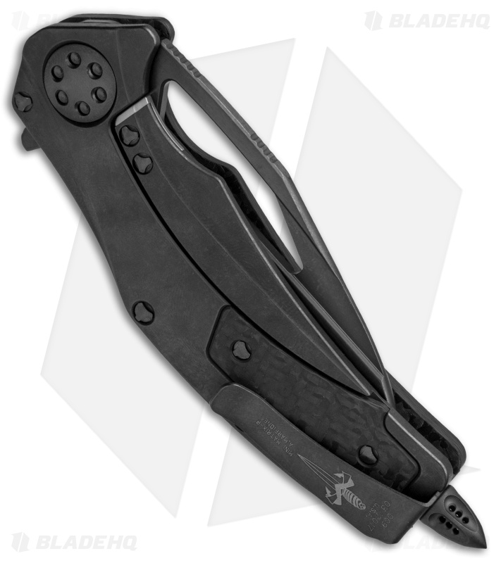 Microtech Marfione Custom Mini Matrix R Knife Carbon Fiber (3" DLC Apocalyptic) - Blade HQ