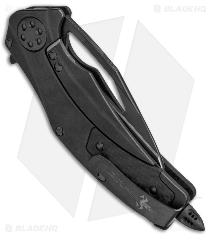 Microtech Marfione Custom Mini Matrix R Knife Carbon Fiber (3" DLC Hand ...