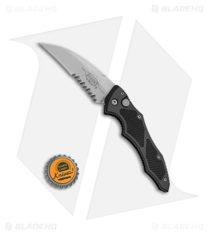 Microtech Kestrel Automatic Knife (3" Bead Blast Serr) 4/2000 - Blade HQ