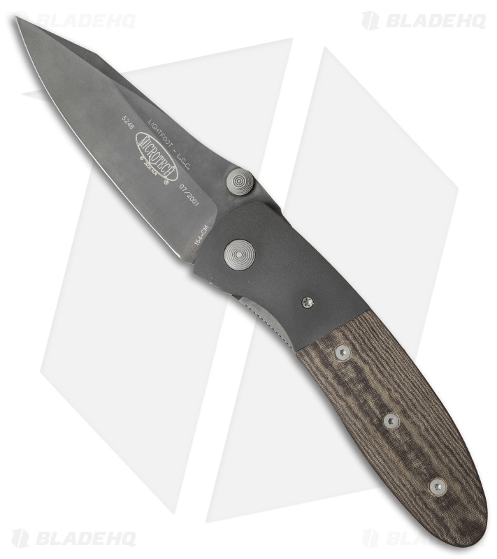Microtech Lightfoot Compact Combat LCC Manual Knife (3.5" Black) 07/ ...